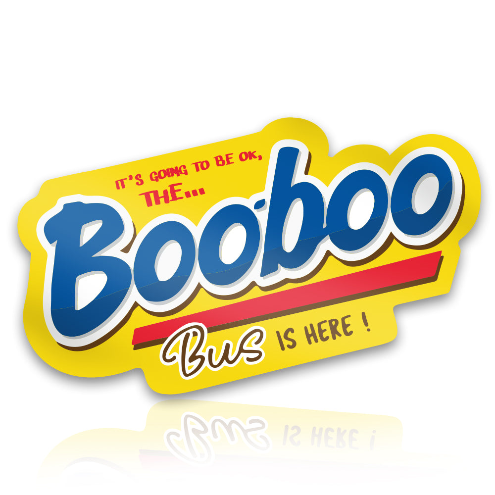 Boo-Boo Bus is Here | Sticker Decal | one of kind designs, made in the ...