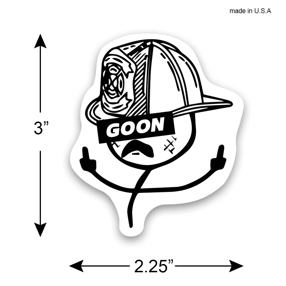 Goons Finger Firefighter Sticker | one of kind designs, made in the ...
