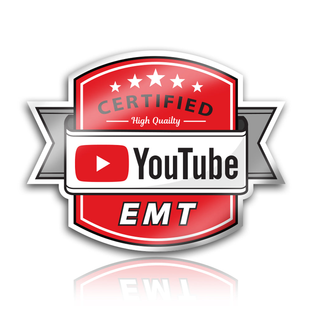 YouTube * Certified EMT / Medic | Sticker Decal – Lights & Sirens Designs