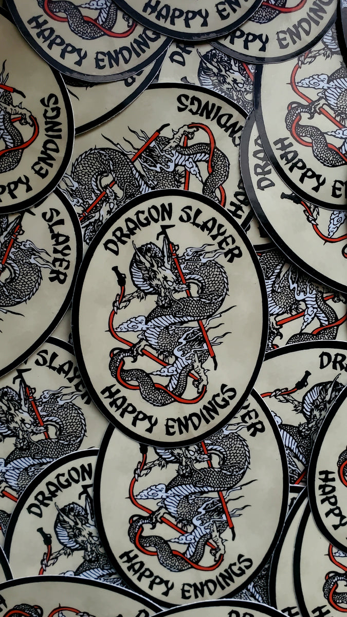 Dragon Slayer Firefighter Sticker | one of kind designs, made in the ...